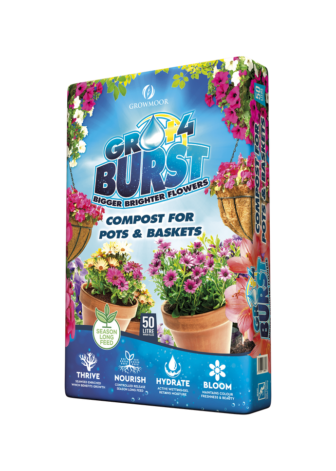 Gro+4 Burst Compost for Pots & Baskets 50L – Lincspplants